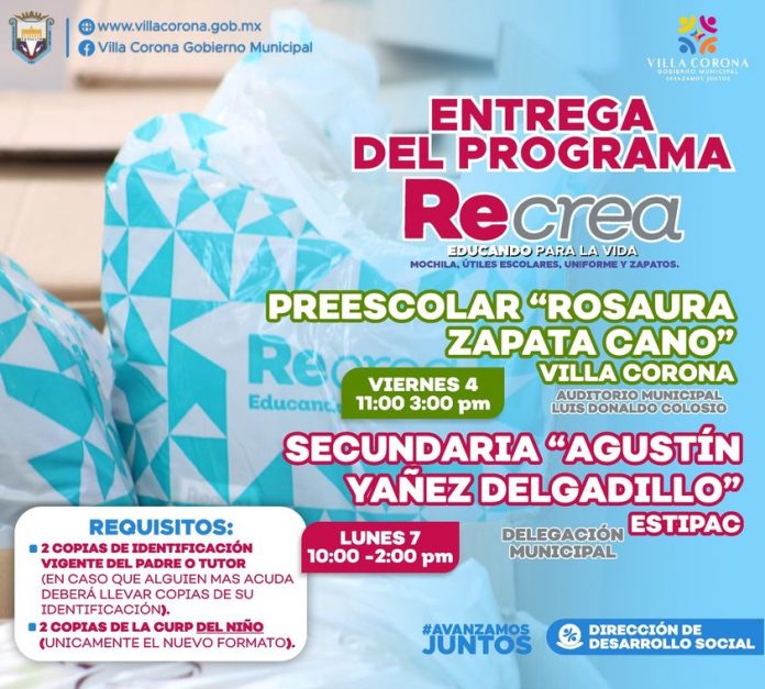 Entrega del Programa RECREA Preescolar "Rosaura Zapata Cano
